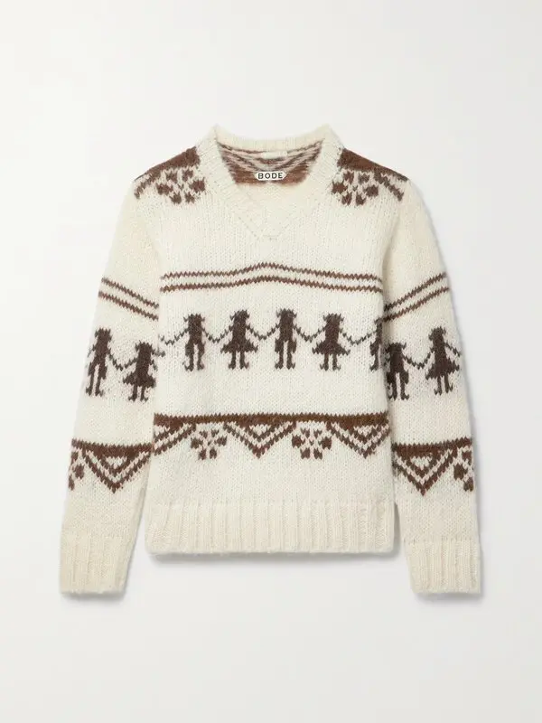 BODE Talo Alpaca-blend Jacquard Sweater