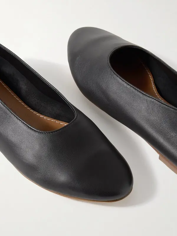 Staud Alba Leather Ballet Flats