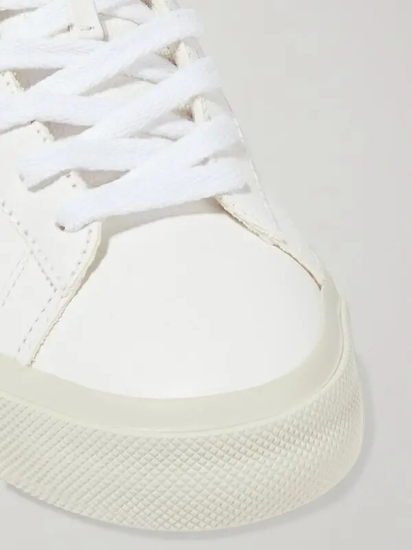 VEJA Net Sustain Campo Leather And Suede Sneakers - White