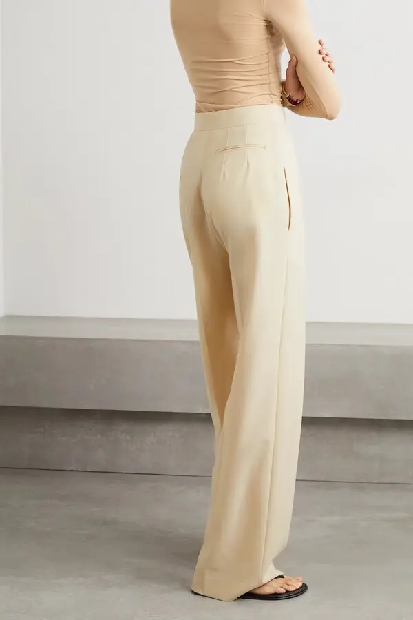 THE ROW Gordon Wool Wide-leg Pants