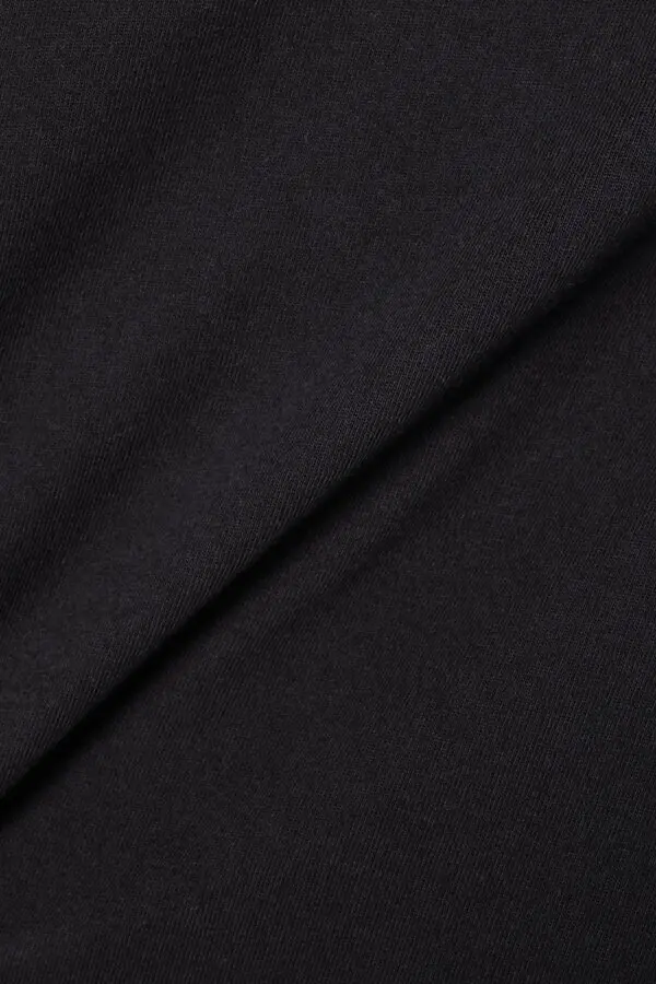 LESET Maya Cotton-jersey T-shirt - Black