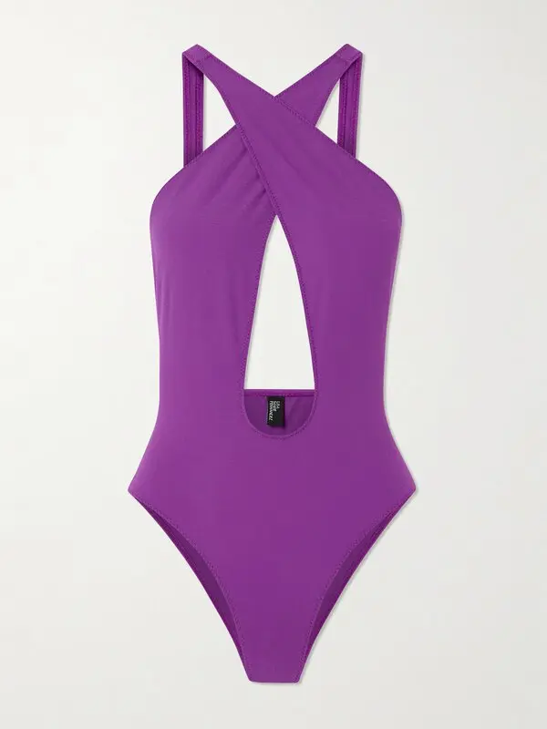 Lisa Marie Fernandez Pretzel Swimsuit - Purple