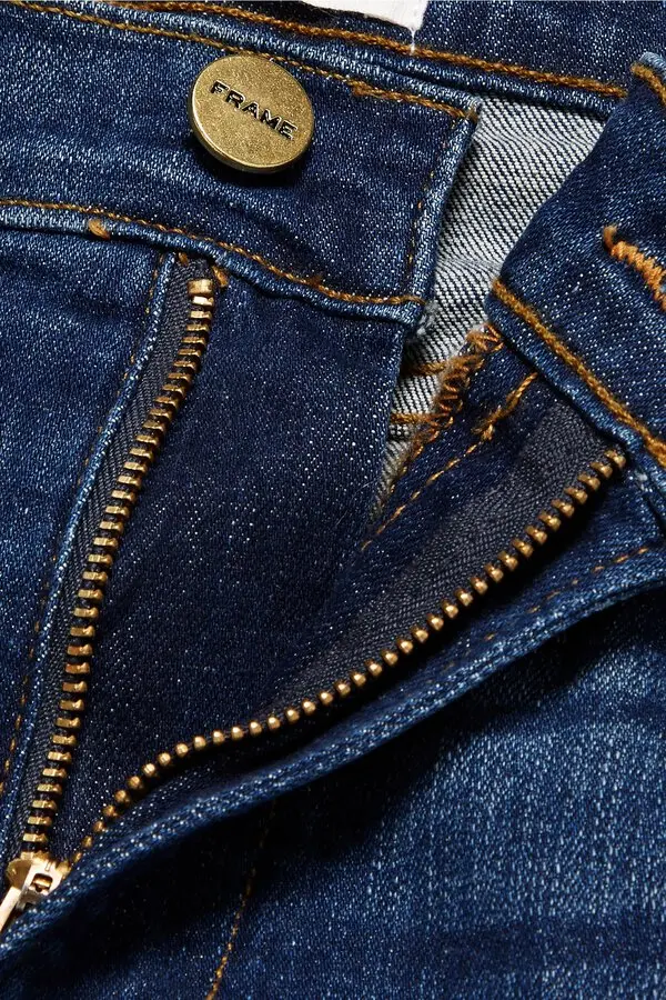 FRAME Le High Cropped Straight-leg Jeans