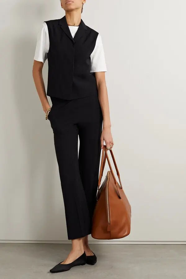 THE ROW Flame Cady Straight-leg Trousers