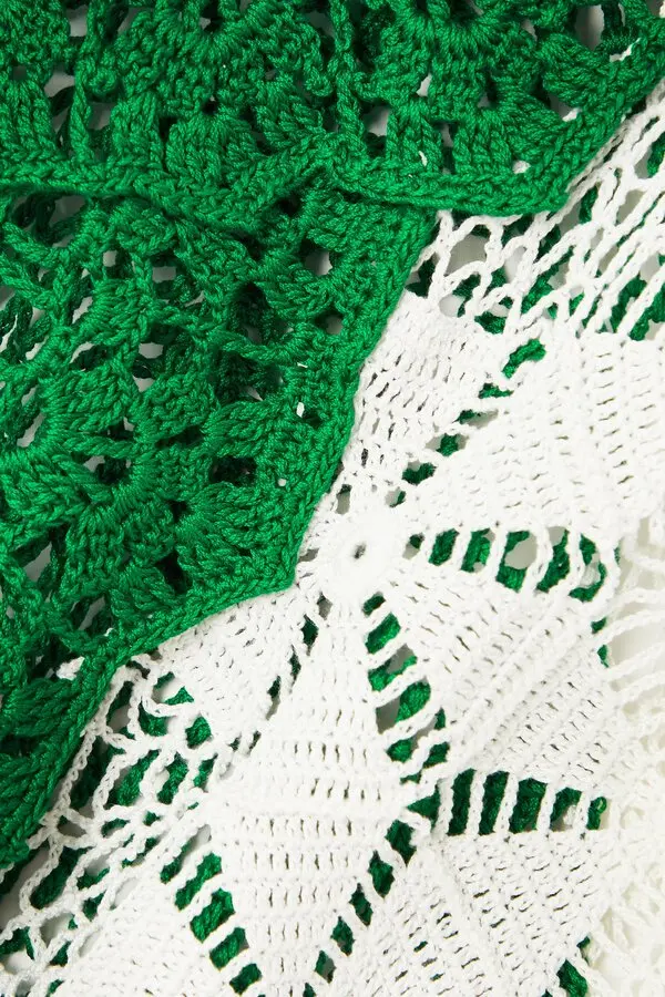 THE ROW Christa Asymmetric Crocheted Cotton Top