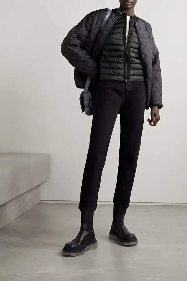 Canada Goose Hybridge Paneled Wool And Quilted Shell Down Jacket