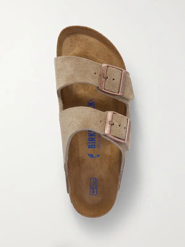BIRKENSTOCK Arizona Suede Sandals - Brown