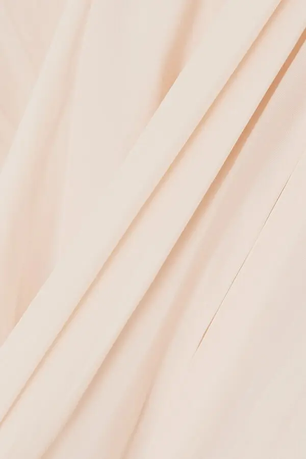 LANVIN Ruffled Gathered Charmeuse Blouse