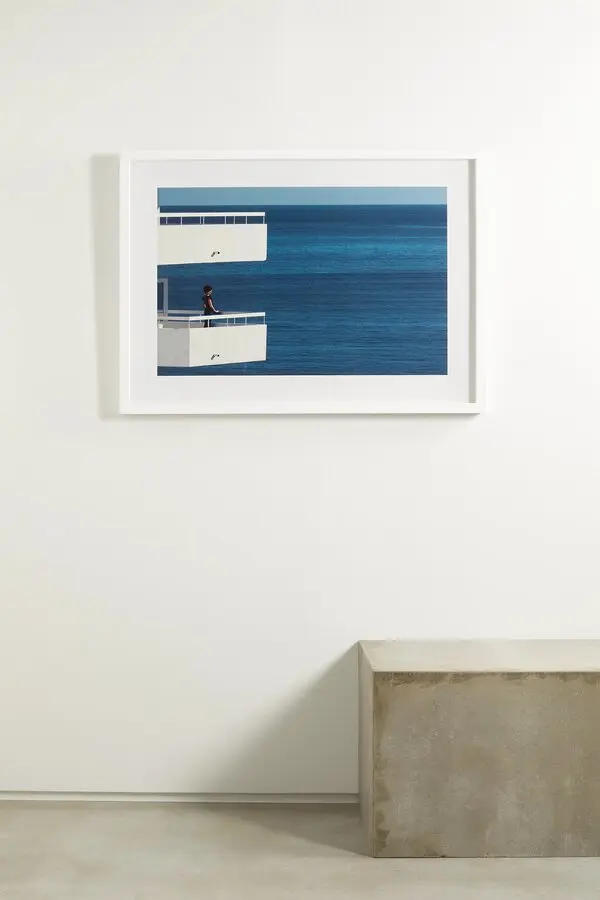 AP8.art Guy Bourdin 'balcony At Fontainbleau' Framed Print, 42" X 29