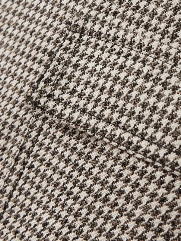 JOSEPH Laumiere Houndstooth Wool-blend Pants