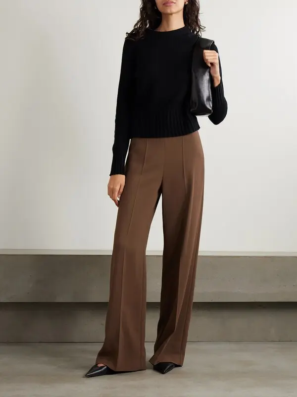JOSEPH Alane Pleated Wide-leg Pants