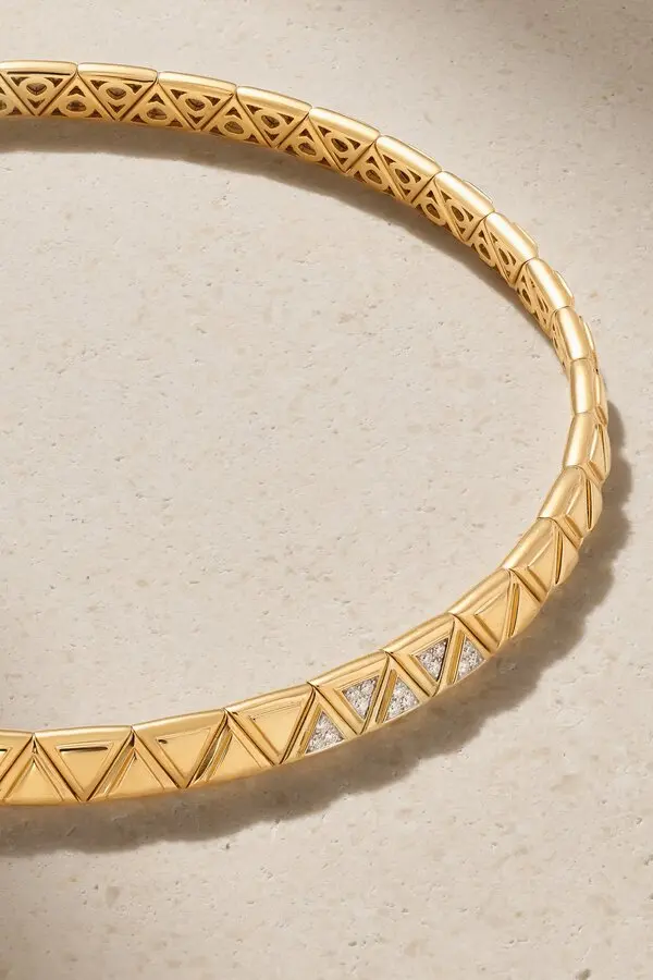 Marina B Triangoli 18-karat Diamond Choker
