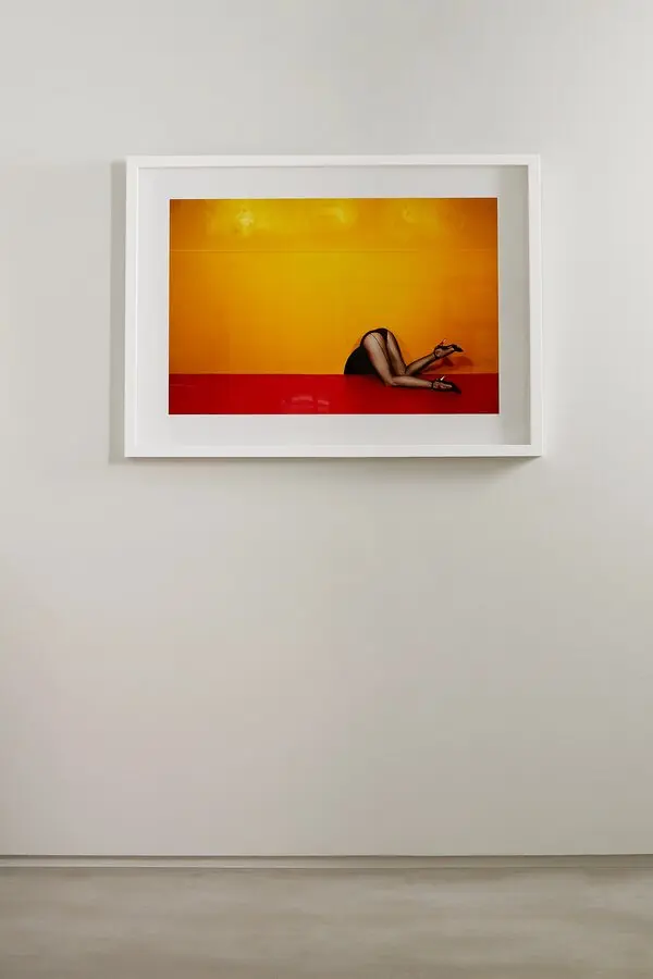 AP8.art Guy Bourdin 'mousehole' Framed Print 40" X 29 - Yellow