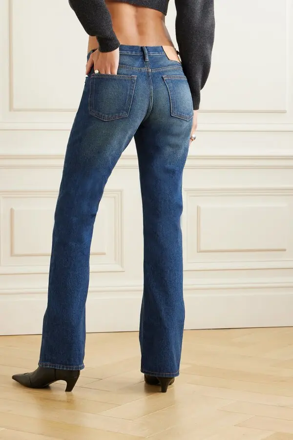 Acne Studios Low-rise Bootcut Organic Jeans - Blue