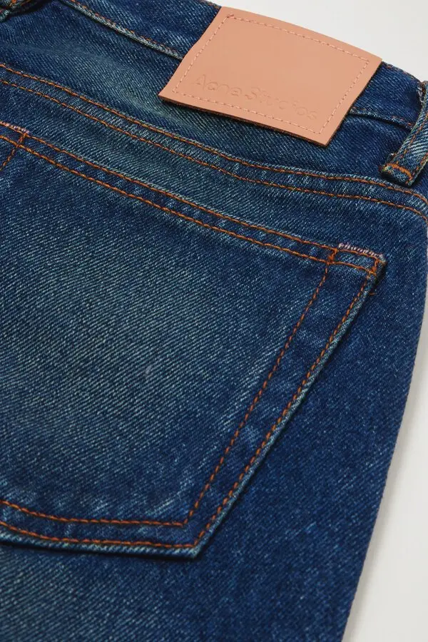 Acne Studios Low-rise Bootcut Organic Jeans - Blue