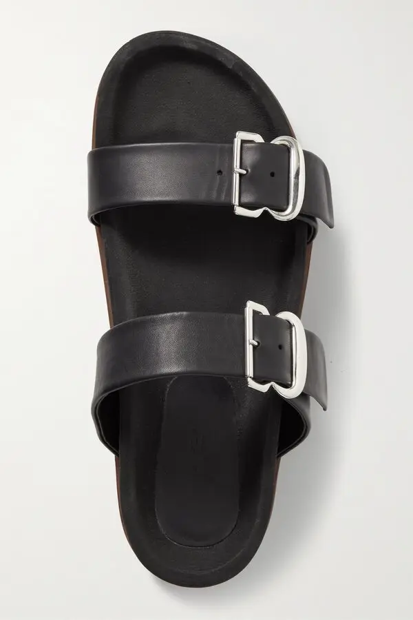 Gabriela Hearst Wren Leather Platform Slides