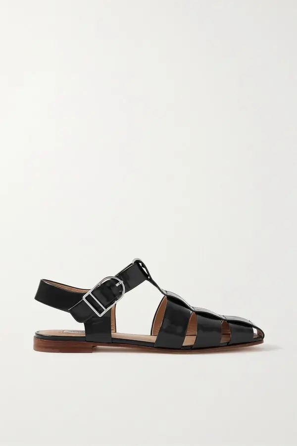 Gabriela Hearst Lynn Leather Sandals - Black