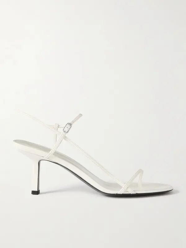 THE ROW Bare Leather Sandals - White