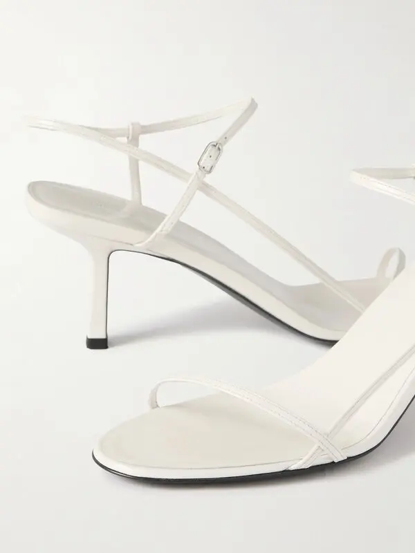 THE ROW Bare Leather Sandals - White