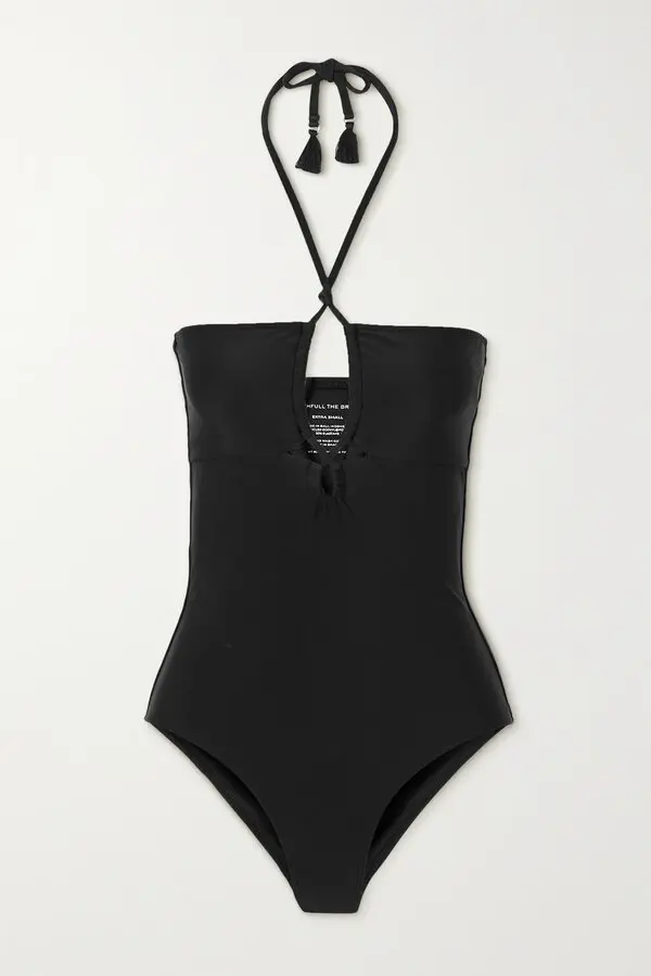 Faithfull The Brand Net Sustain Ola Cutout Swimsuit - Black
