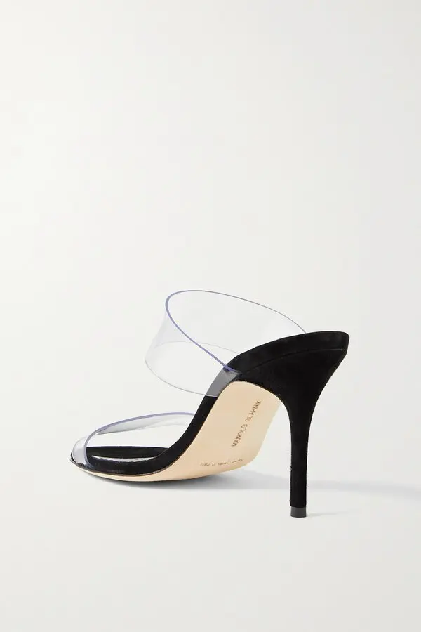 Manolo Blahnik Scolto 90 Pvc Mules