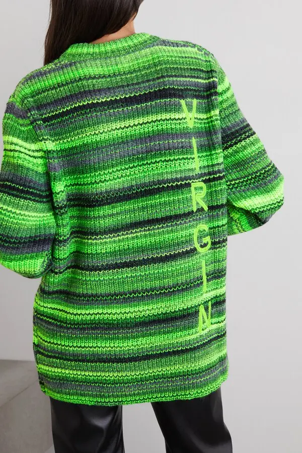 ERL Striped Wool-blend Sweater