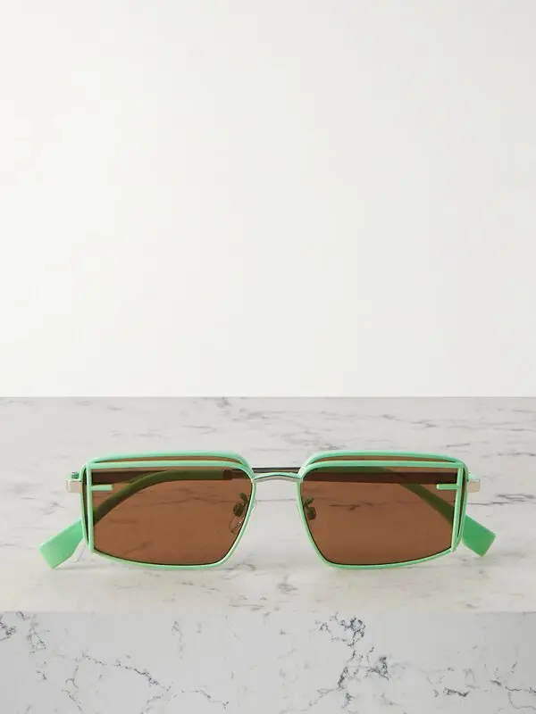 Fendi First Square-frame Sunglasses - Green