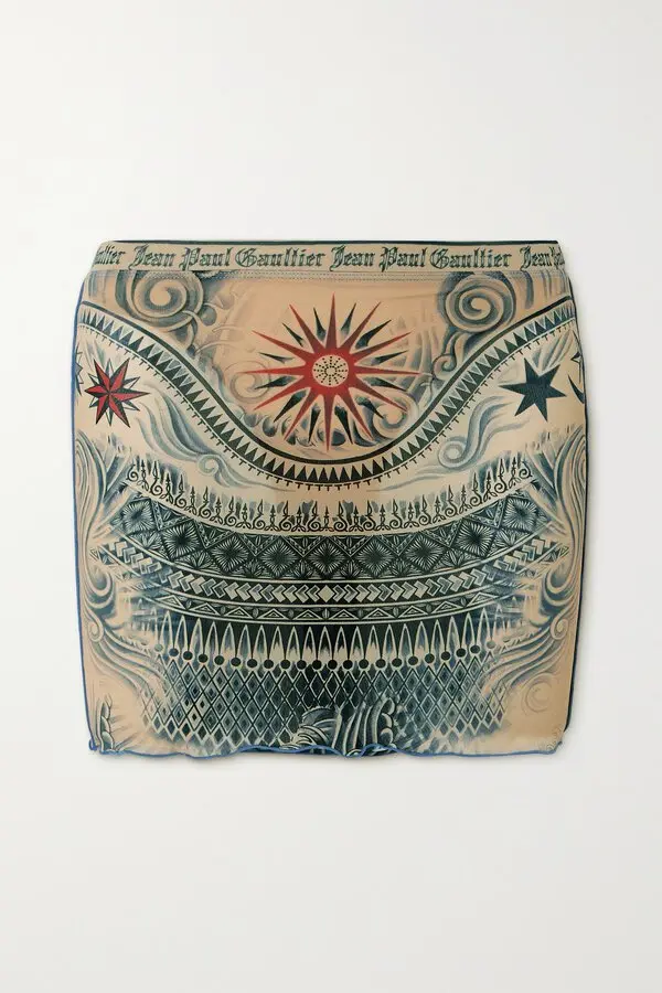 JEAN PAUL GAULTIER Printed Mini Skirt