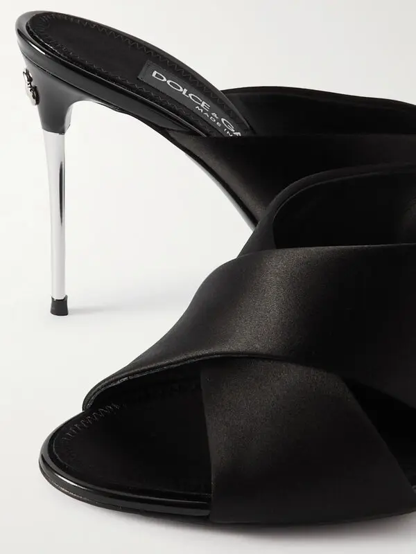 Dolce & Gabbana Satin Mules