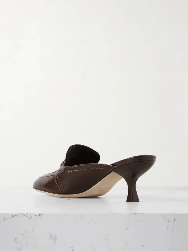 FERRAGAMO Elodye Leather Mules