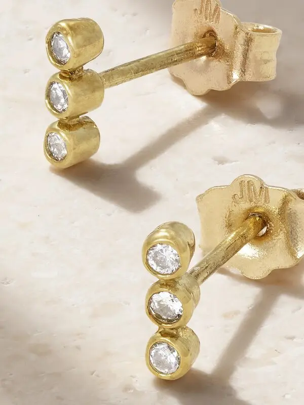 JENNIFER MEYER 18-karat Diamond Stud Earrings