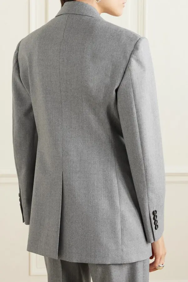 Brunello Cucinelli Ribbed Wool And Wool-flannel Blazer