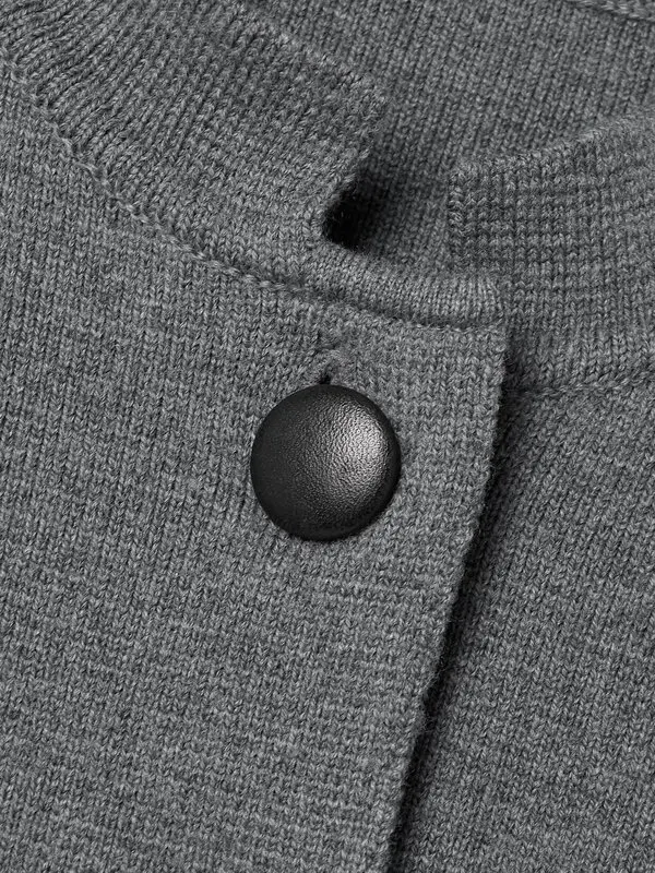Khaite Ello Cropped Wool-blend Cardigan