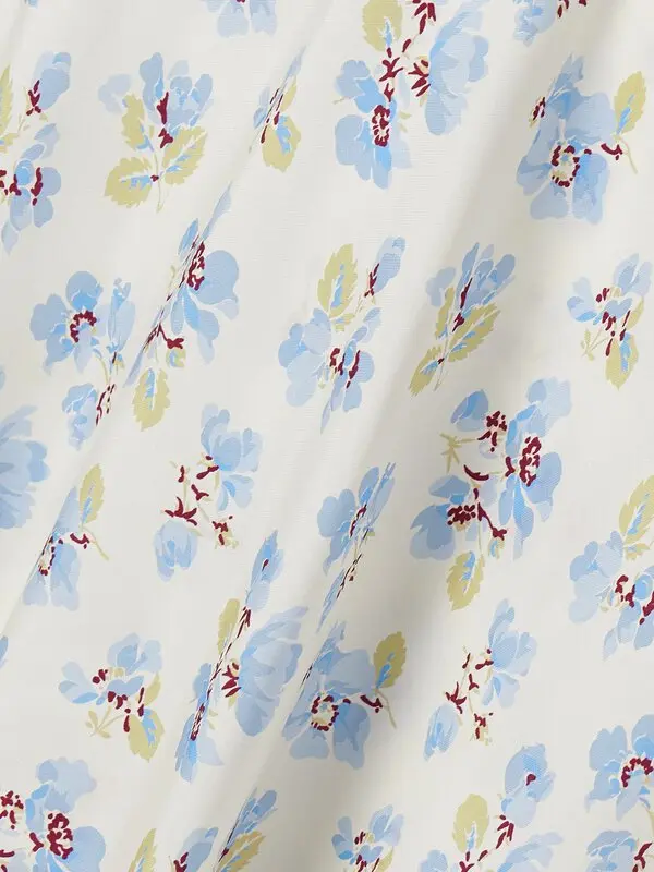 DÔEN Sera Floral-print Silk-blend Mini Dress