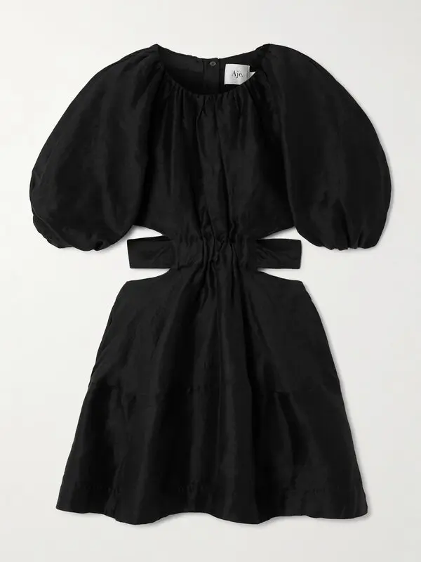 Aje Mimosa Cutout Mini Dress - Black