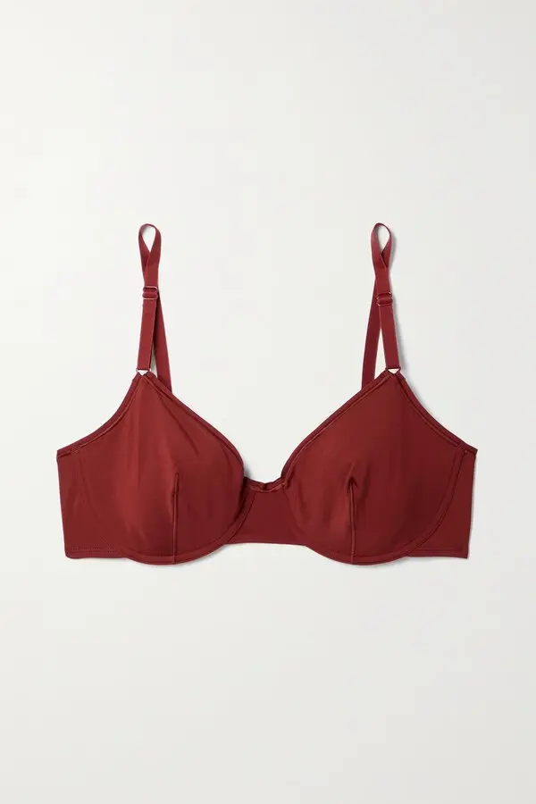 ERES Ilona Stretch-jersey Underwired Soft-cup Bra - Burgundy