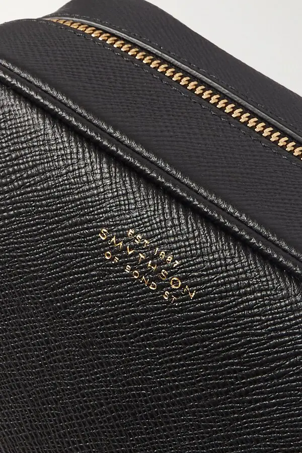 Smythson Panama Textured-leather Cosmetic Case