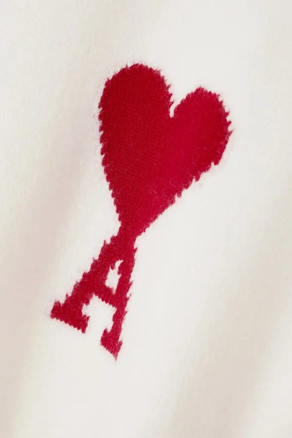 AMI Paris Intarsia Wool Sweater