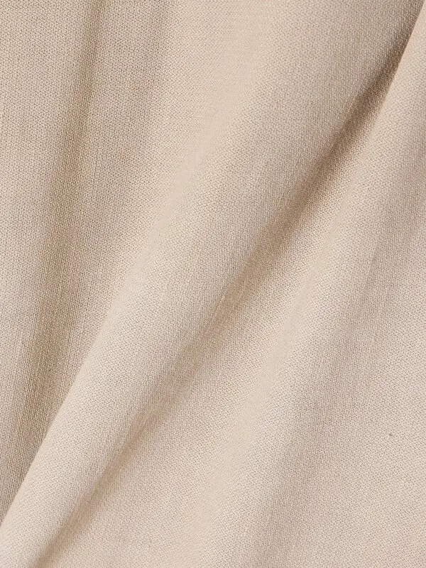 ANINE BING Kline Linen-blend Wide-leg Pants