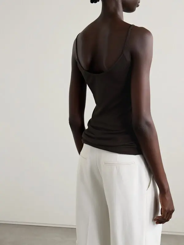 Khaite Selee Ribbed-knit Tank
