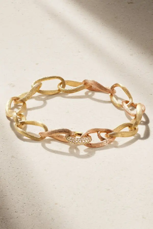 OLE LYNGGAARD COPENHAGEN Love Medium 18-karat Diamond Bracelet - Gold