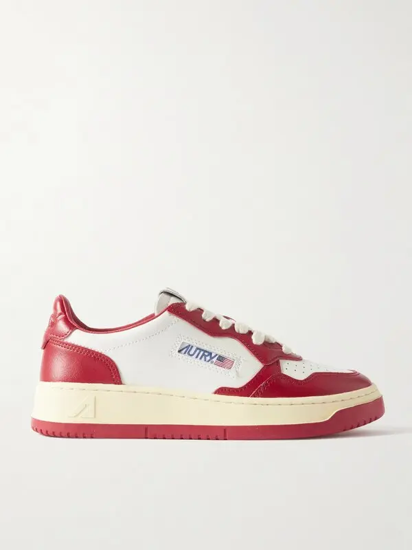 AUTRY Medalist Low Leather Sneakers - Red