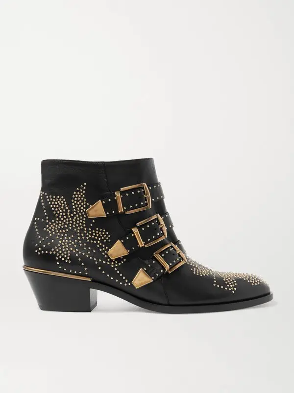Chloé Susanna Leather Ankle Boots
