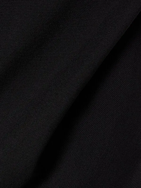 Khaite Ima Wool-blend Grain De Poudre Maxi Dress - Black