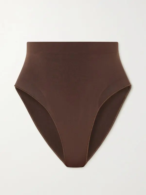 SKIMS Seamless Sculpt Mid Waist Brief - Brown