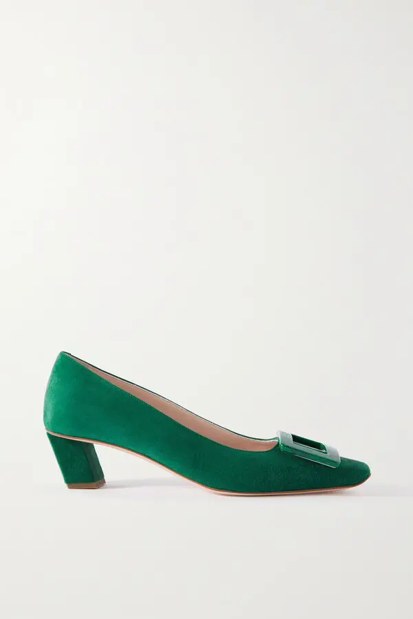 ROGER VIVIER Belle Vivier 45 Suede Pumps