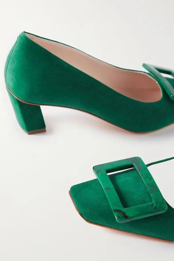 ROGER VIVIER Belle Vivier 45 Suede Pumps