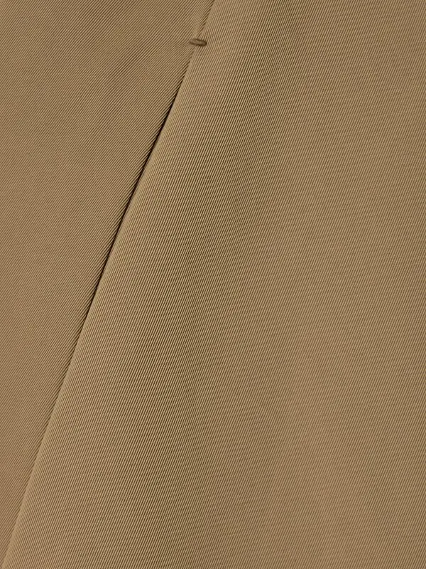Khaite Lauson Twill Maxi Skirt