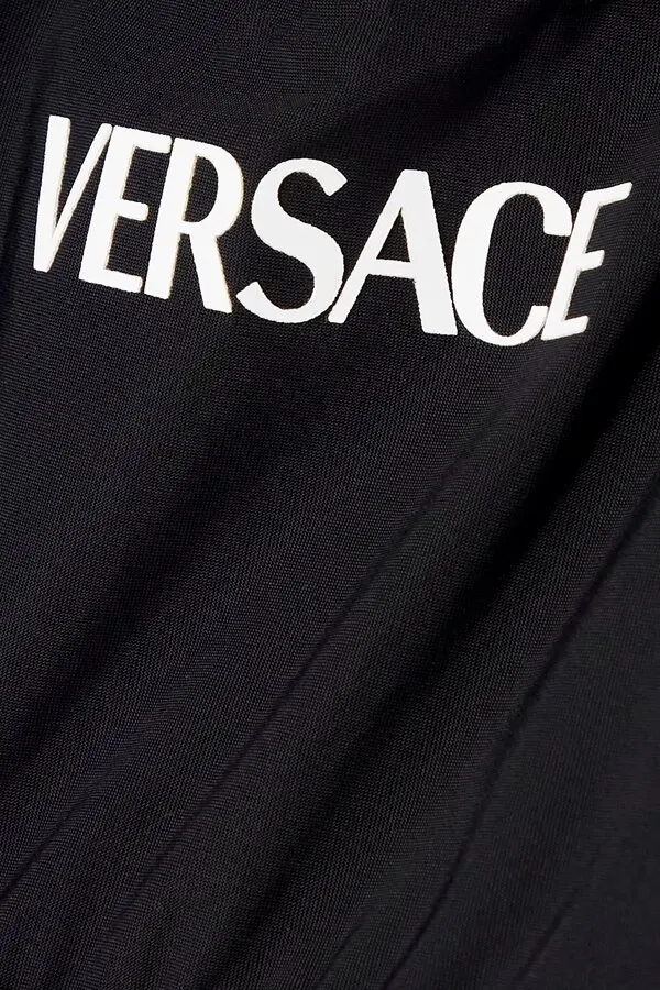 Versace La Greca Printed Stretch Sports Bra