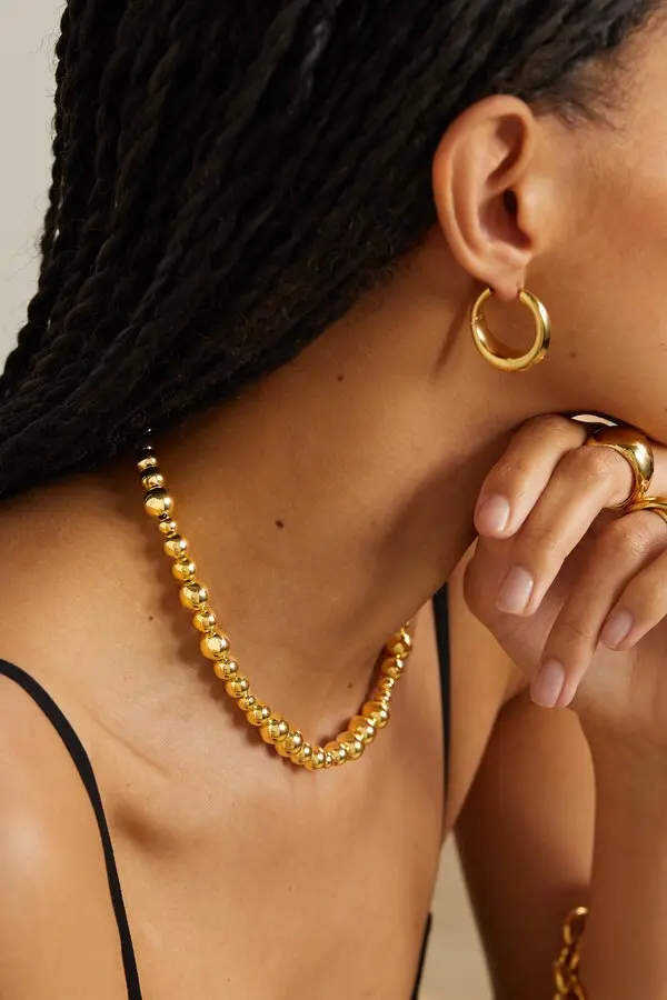 Lié Studio The Elly -plated Beaded Necklace